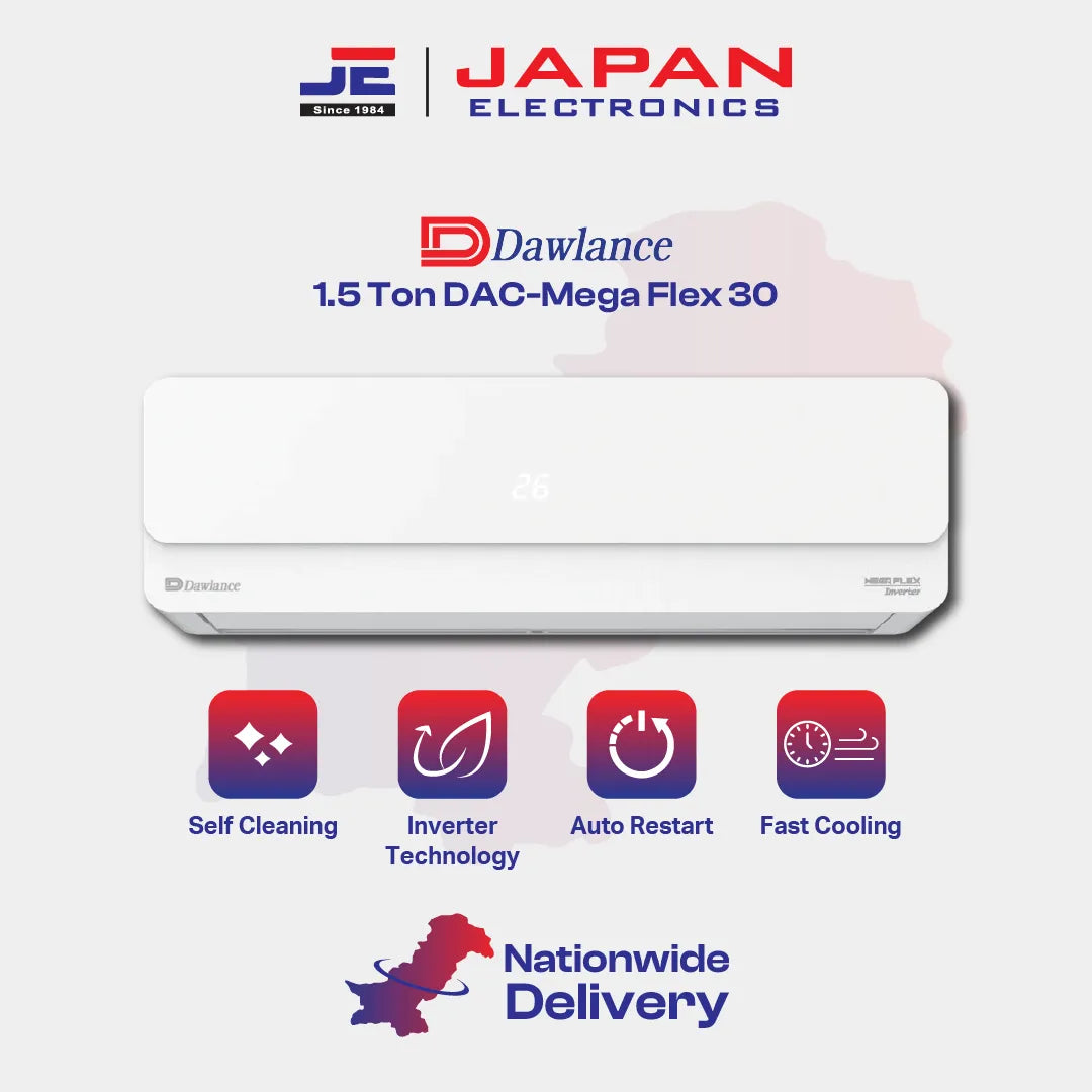 Dawlance Split AC Inverter 1.5 Ton DAC-Mega Flex 30 – 1.5 Ton