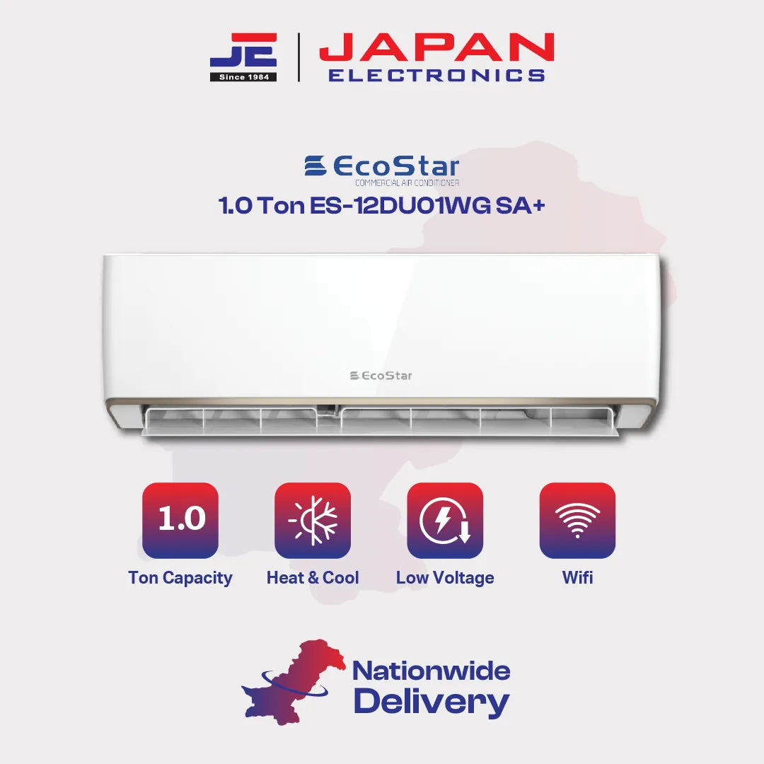 Ecostar AC 1.0 Ton Split Inverter ES-12DU01WG SA+ – 1.0 Ton