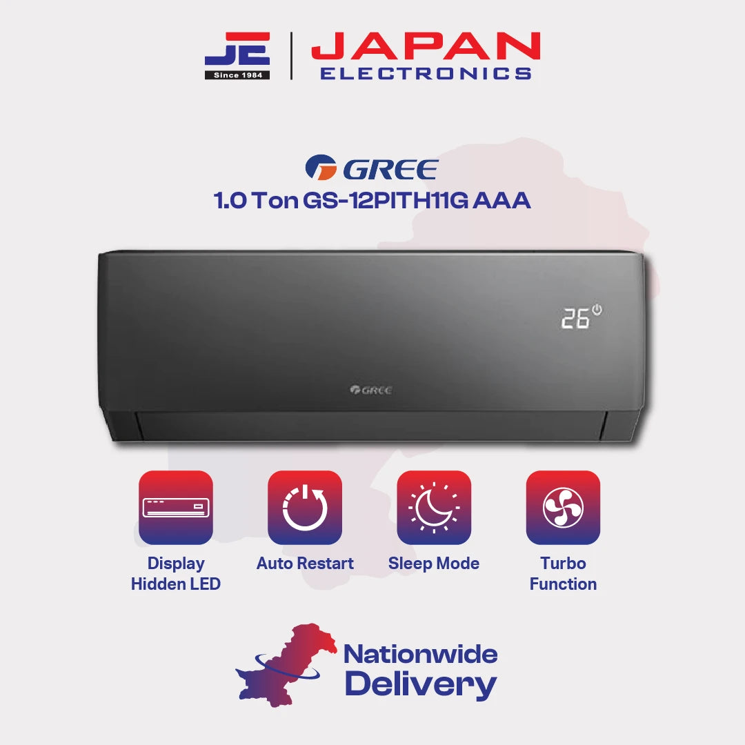 Gree AC Split Inverter 1.0 Ton GS-12PITH11G AAA – 1.0 Ton
