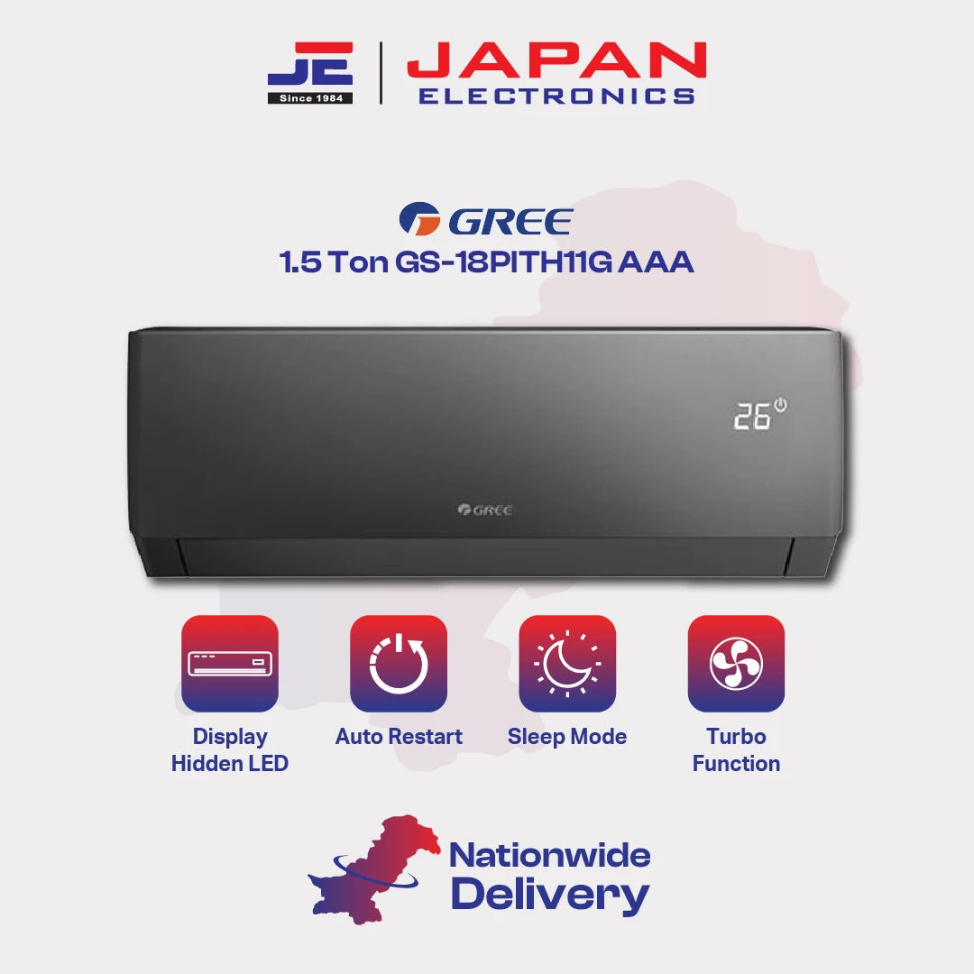 Gree AC Split Inverter 1.5 Ton GS-18PITH11G AAA – 1.5 Ton