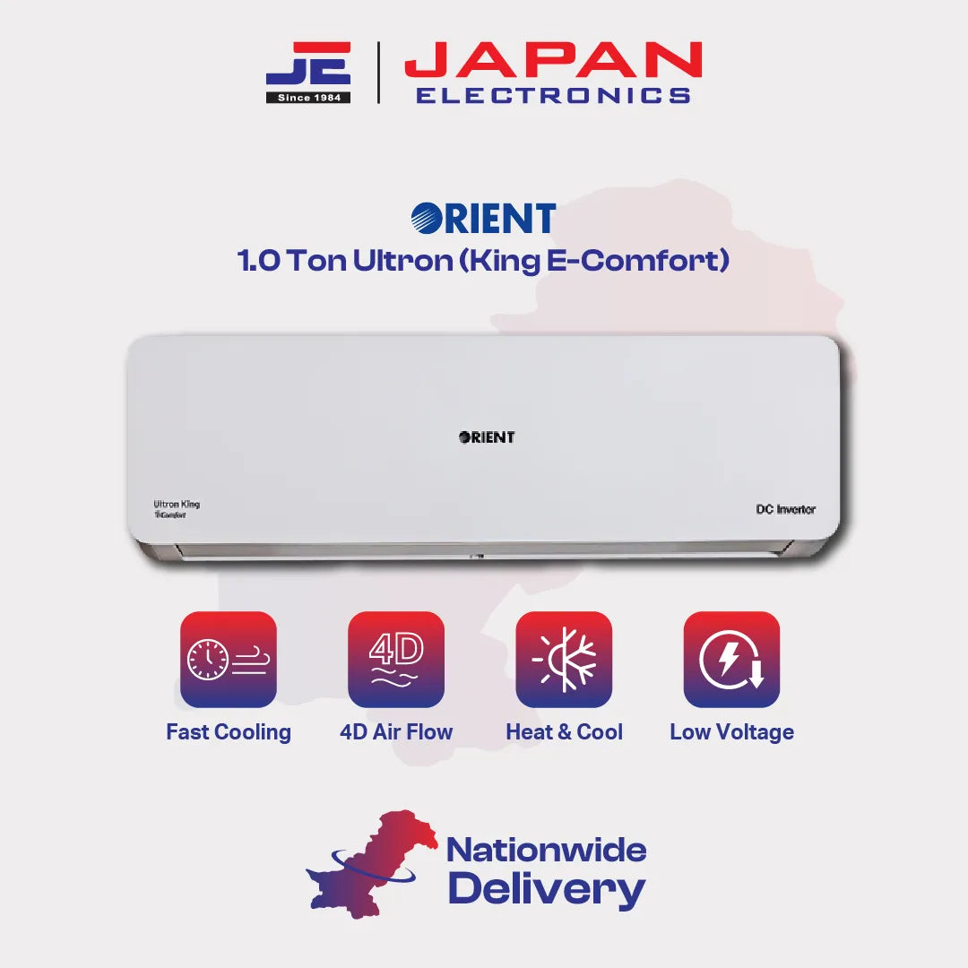 Orient Split AC Inverter 1.0 Ton Ultron (King E-Comfort) – 1.0 Ton