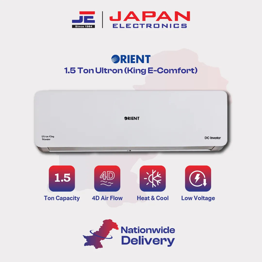 Orient Split AC Inverter 1.5 Ton Ultron (King E-Comfort) – 1.5 Ton